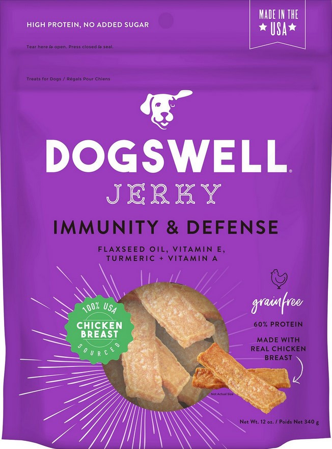 Dogswell Grain-Free Immunity & Defense Chicken Jerky Treats for Dogs ...