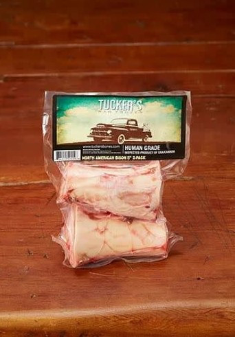Tucker's Raw Frozen Bison Dog Bones 5 Inch, 2 Pack - Northwest Pets