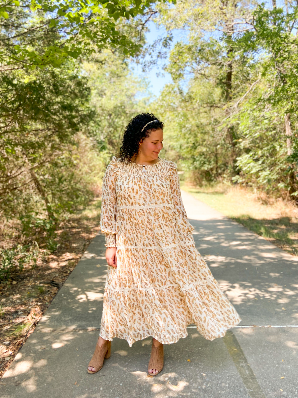 Wild Wheat Dress *Cream* - The Klassy Girl Boutique