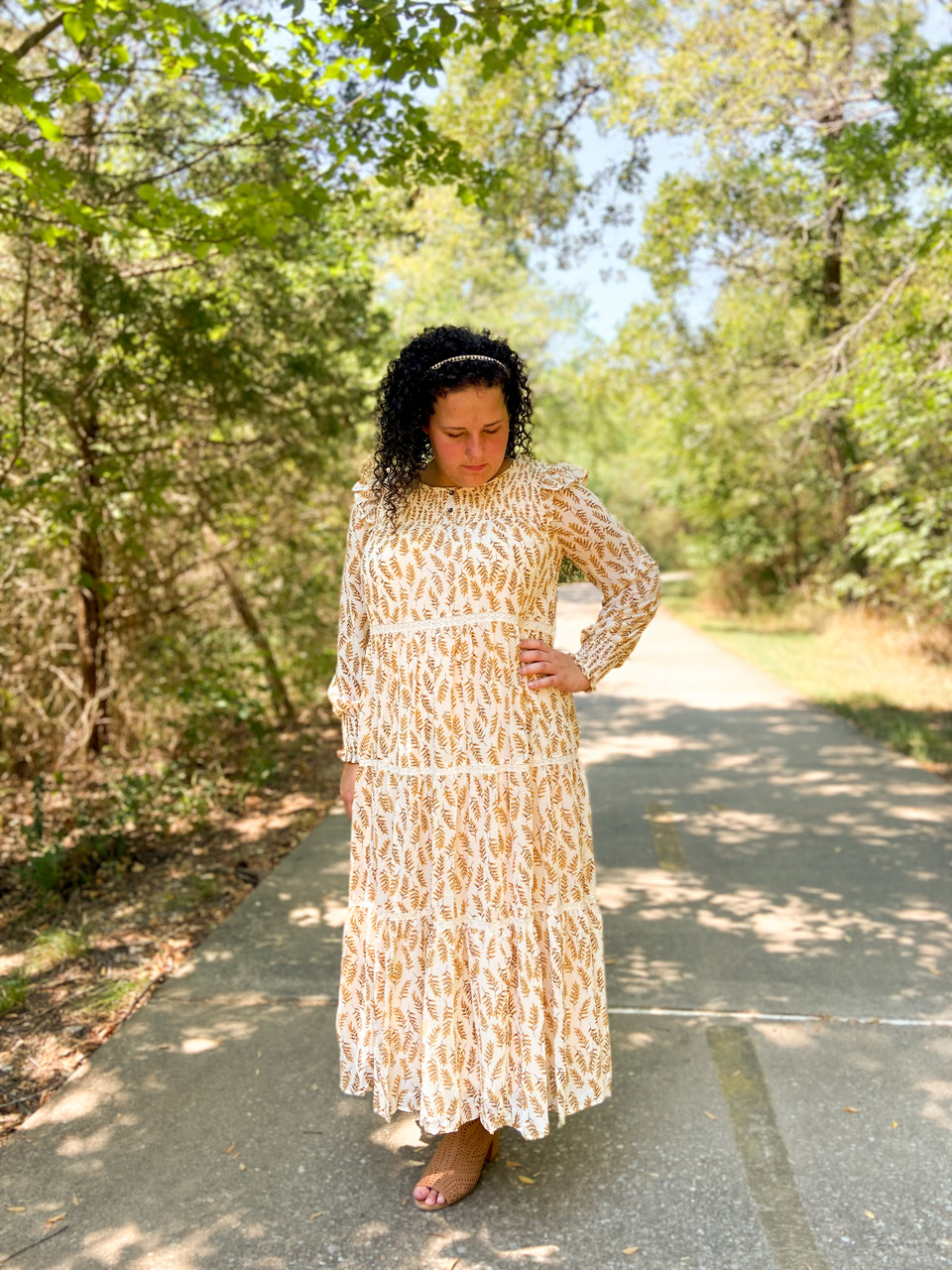 Wild Wheat Dress *Cream* - The Klassy Girl Boutique