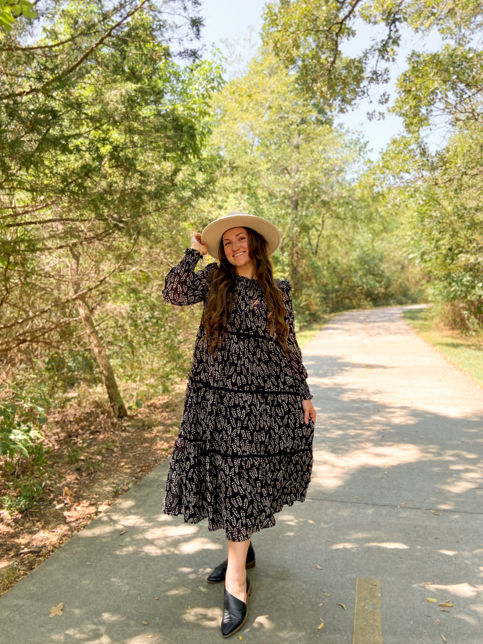 Wild Wheat Dress *Black* - The Klassy Girl Boutique