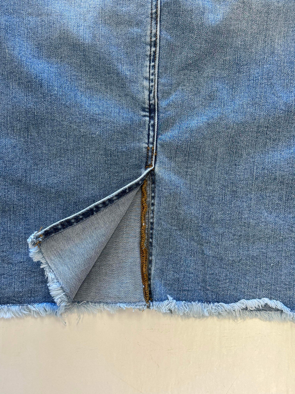 Bria TNR JEANS Indigo Frayed Hem Denim Skirt - The Klassy Girl Boutique