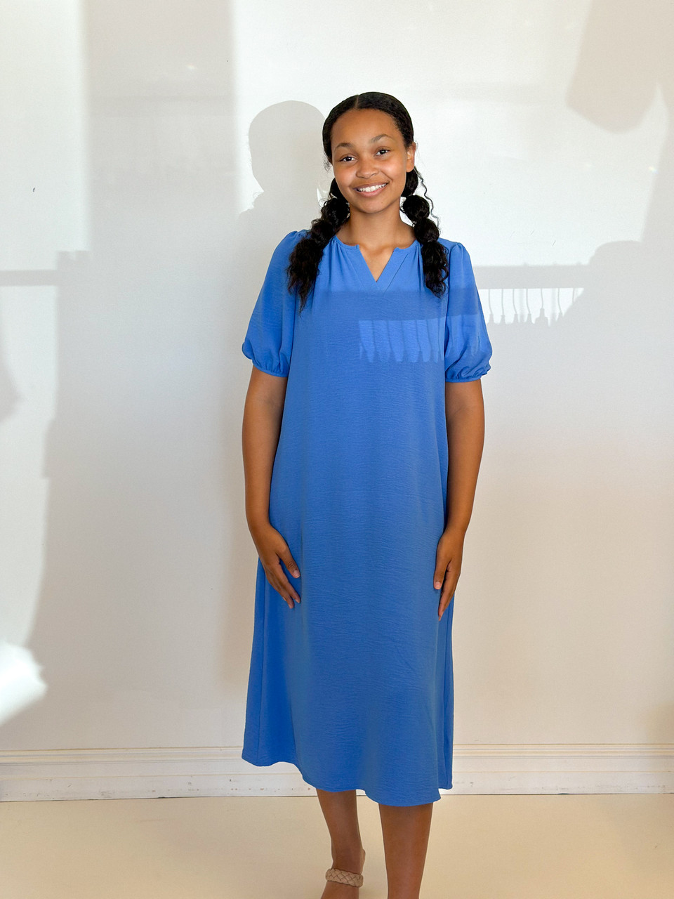 Hydrangea Dress - Cobalt Blue - The Klassy Girl Boutique