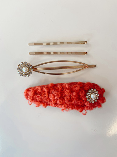 Feeling Fun Hair Clips Set *Red* - The Klassy Girl Boutique