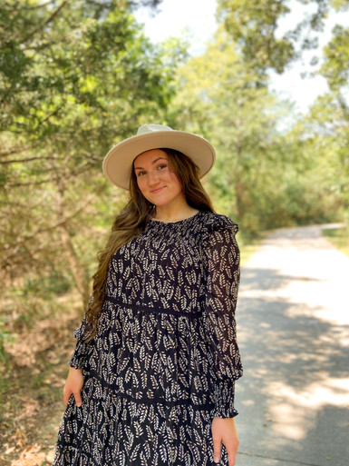 Wild Wheat Dress *Black* - The Klassy Girl Boutique