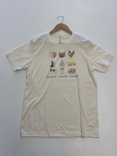 Homegrown Homemade Homestead Tee *Cream* - The Klassy Girl Boutique