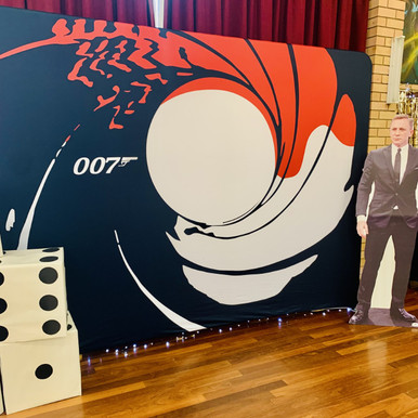 James Bond Backdrop Hire