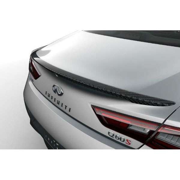 2017+ Q60 Coupe OEM Carbon Fiber Rear Deck Spoiler