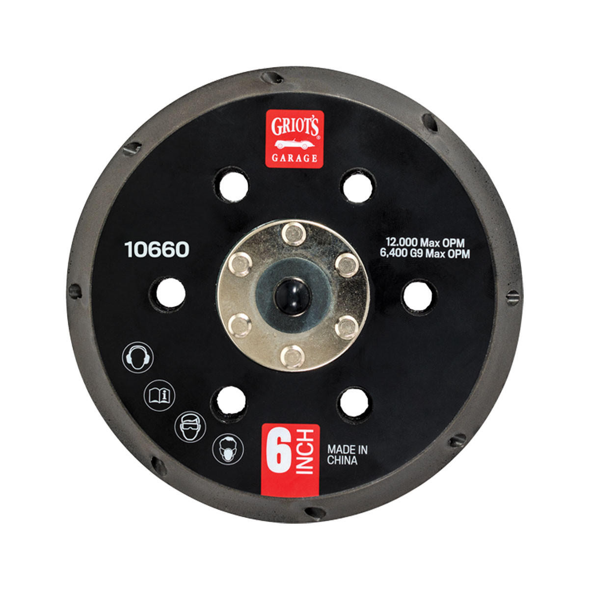 Dual-Action Hook And Loop Flexible Backing Plate 6 Inch - Autogeek.net