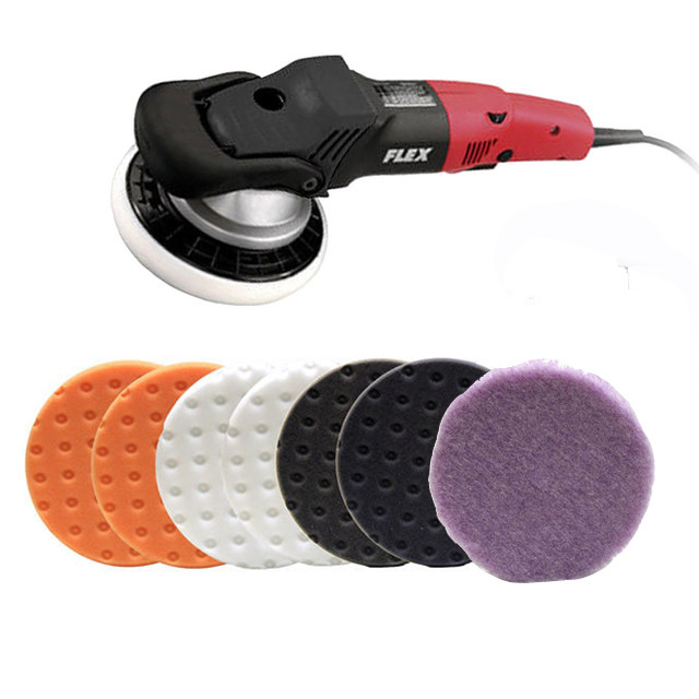 FLEX XC 3401 VRG HD Orbital Polisher, FLEX buffer, car polisher