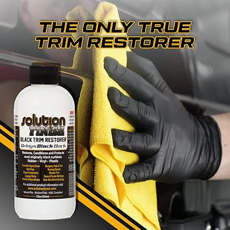Solution Finish Black Plastic And Vinyl Restorer