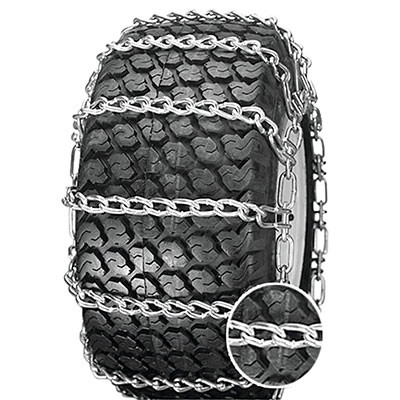 ICC 2 Link Snow Blower/Garden Tractor Tire Chains - Fit: 22x10-12, 22x9 ...