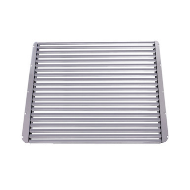STAINLESS STEEL LOUVERED GRILLE FOR PETERBILT 379 LONG HOOD