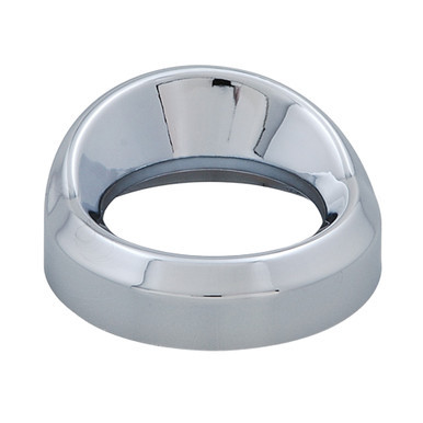 CHROME SMALL GAUGE COVER W/ VISOR