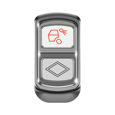 CHROME "LOAD LIGHTS" ROCKER SWITCH COVER SET FOR PETERBILT 2006+