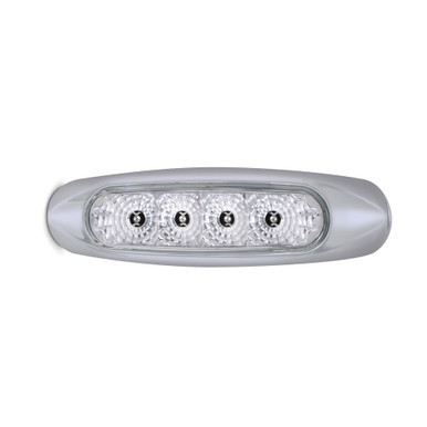 CLEARANCE MARKER SPYDER LIGHT W/ 4 LEDS - RED LED/CLEAR LENS