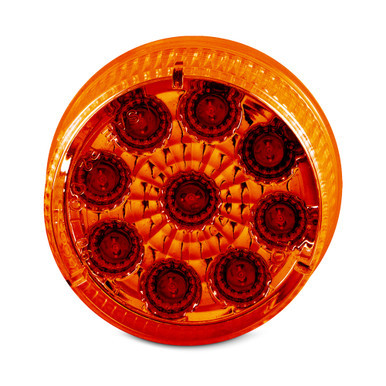 9 LED 2″ ROUND DIAMOND REFLECTOR LIGHT – AMBER
