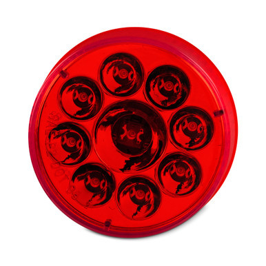 2.5″ ROUND DIAMOND REFLECTOR LIGHT W/ 9 DIODES – RED