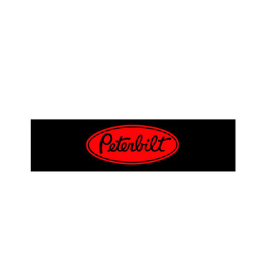 24" x 6" PETERBILT LOGO MUD FLAP - RED