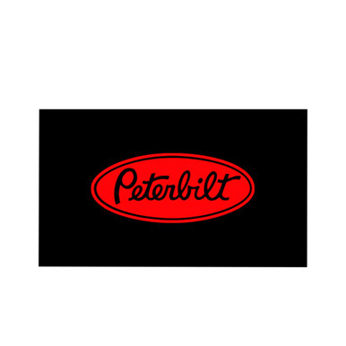24" x 14" PETERBILT LOGO MUD FLAP - RED