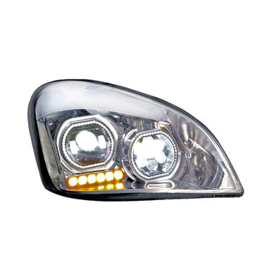 FREIGHTLINER CASCADIA 2008-17 LED HEADLIGHT CHROME (PASSENGER)