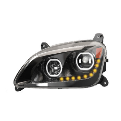 PETERBILT 587/ 579 2012-21 LED HEADLIGHT W/ HALO & SEQUENTIAL TURN ...