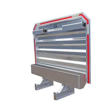 CAB RACK W/ 2 CHAIN HANGERS & FULL TRAY - 68" x 80"