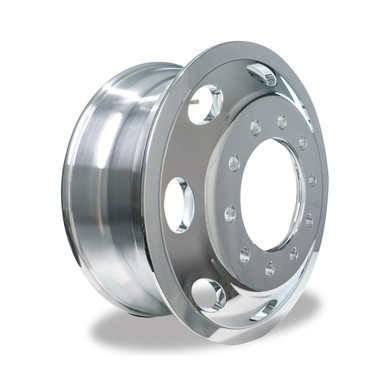 22.5" HUB PILOT POLISHED ALUMINUM WHEEL - PETERBILT STYLE