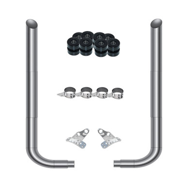 7"-5"-9Ft CH Turnout Stack Peterbilt Stack Kit - National Truck Parts