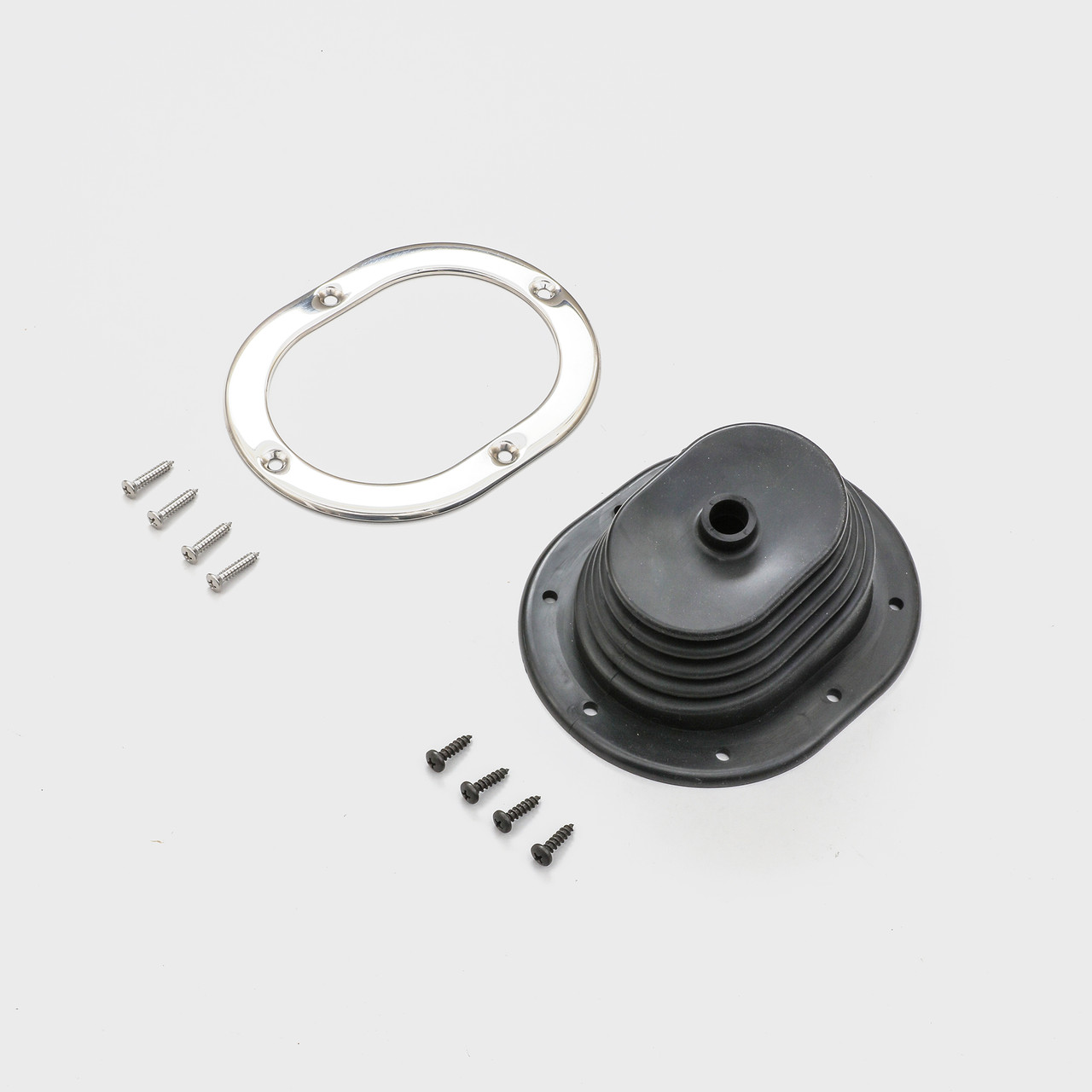 Mopar B Body 66-70 NON CONSOLE Shifter Boot, Trim Ring & Screws ...