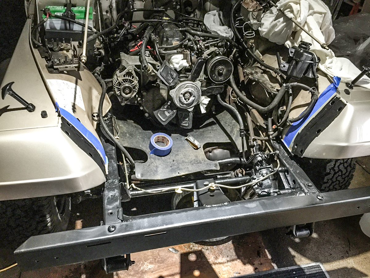 JEEP YJ 91-95 Wrangler 4cyl Lower Alternator Radiator Splash Shield ...