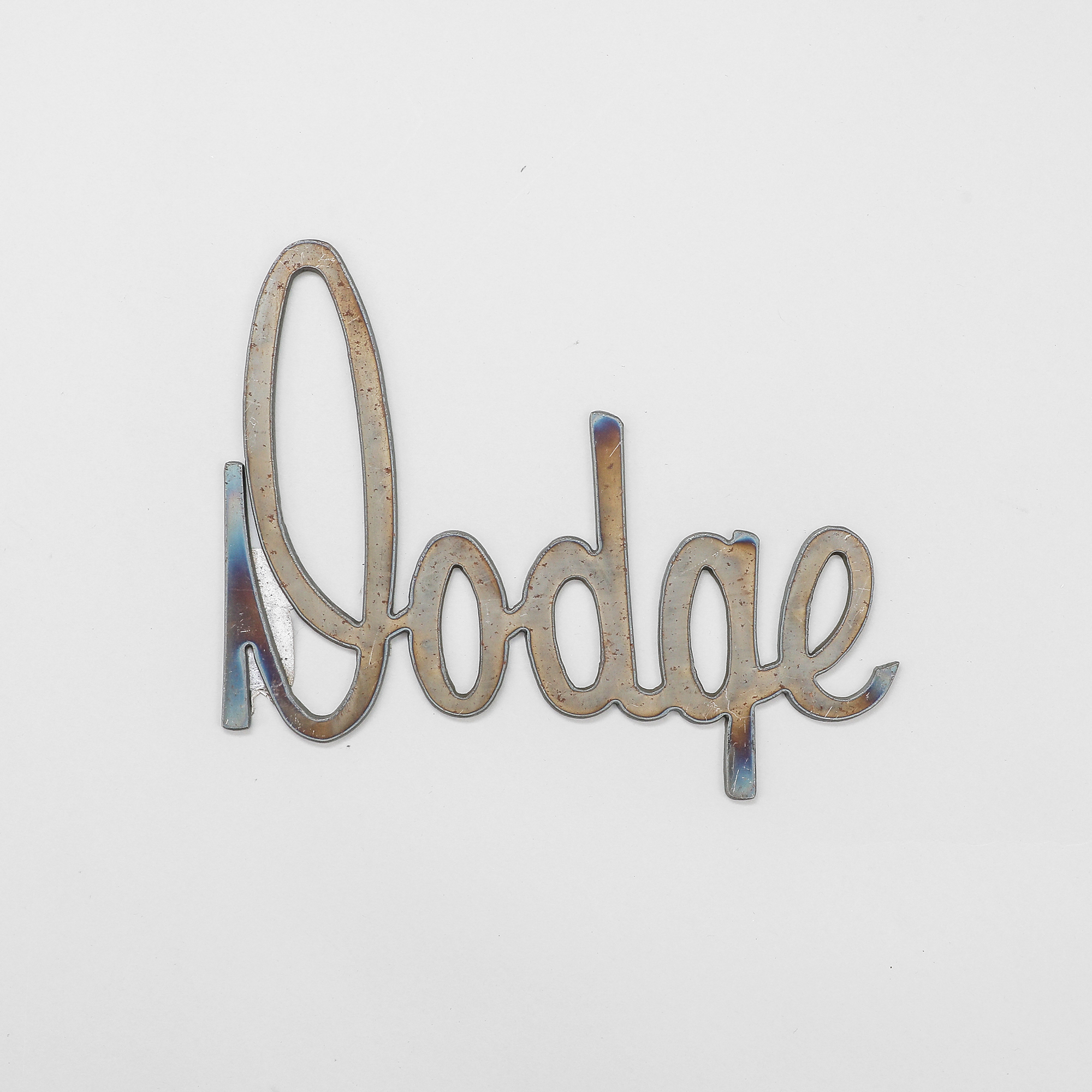 Mopar Steel Wall Art - Dodge Script Tall - Detroit Muscle Technologies, LLC