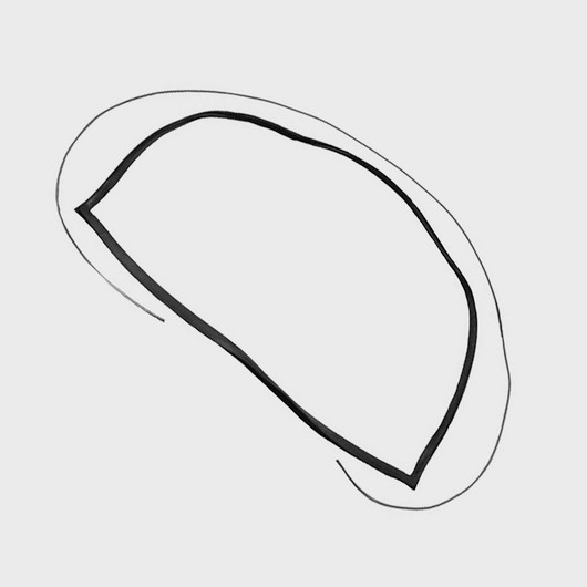 Mopar A Body 67 Barracuda FASTBACK Rear Window Seal with Chrome Locking ...