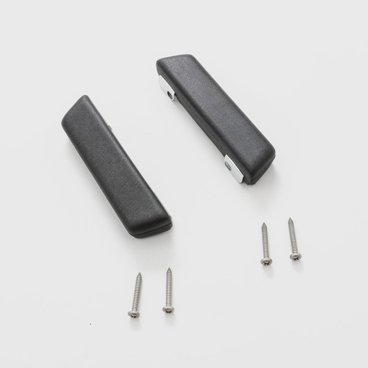 Mopar A Body 67 Front or Rear Arm Rest Pad Set with Screws BLACK ...