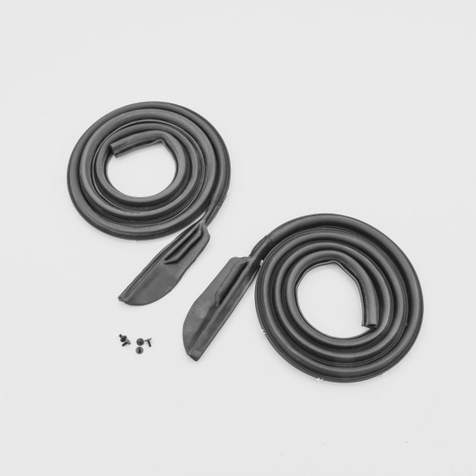 Mopar B Body 66-67 2DR HARDTOP Door Weatherstrip Seals with clips LM23B ...