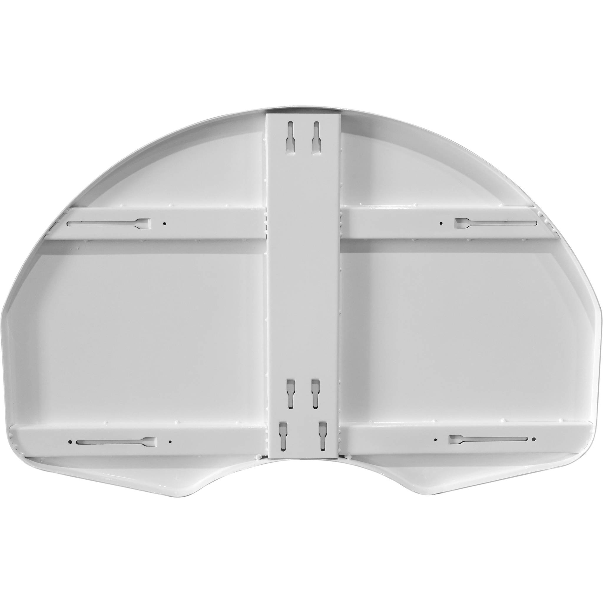 35" x 54" Rear-Mount Fan-Shape Steel Backboard for Outdoor Use