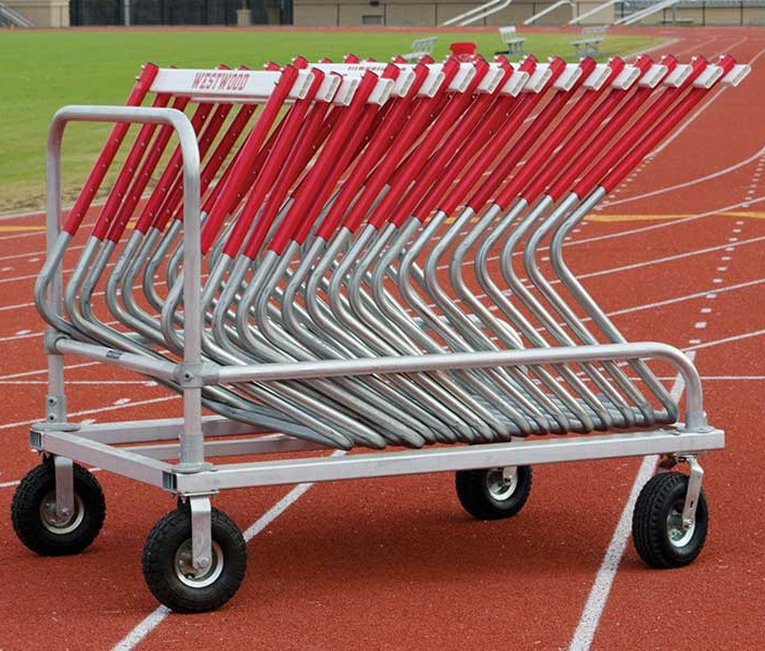 Aluminum Hurdle Cart - Holds 16 Hurdles, Easy to Maneuver