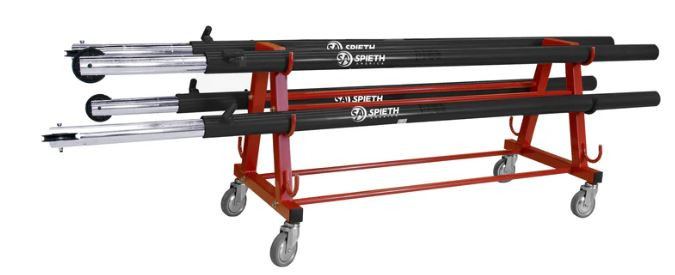 Post Storage Rack - Holds 6 Posts, Steel & Mobile