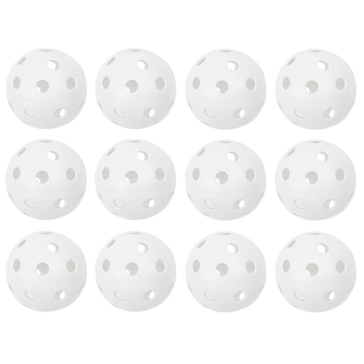 12" Seamless Wiffle Balls - Pack of 12 for Kids Fun