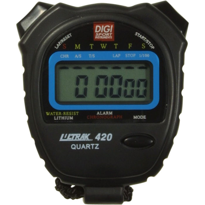Ultrak 420 Deluxe Stopwatch - Large Display, Water-Resistant