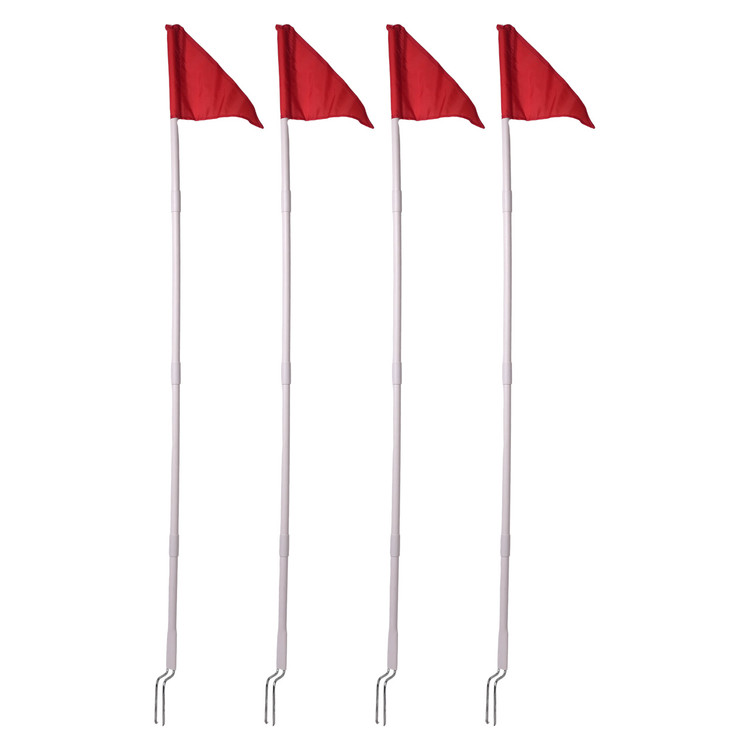 Collapsible Corner Flag Set of 4 - Durable & Portable