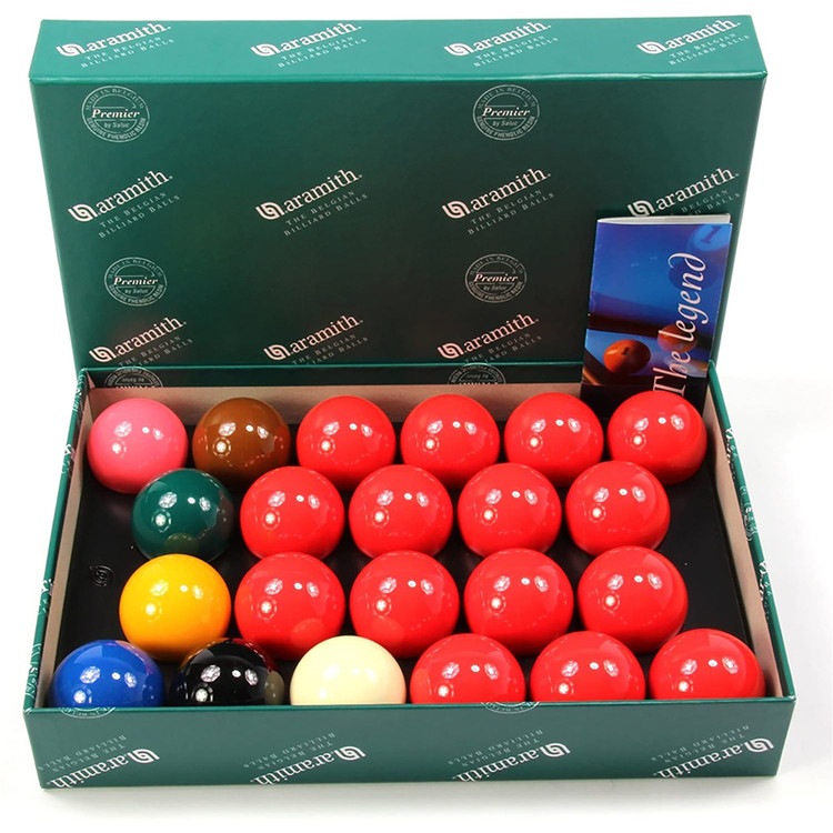 Premier Snooker Ball Set by Aramith, 22 balls, 2-1/4"