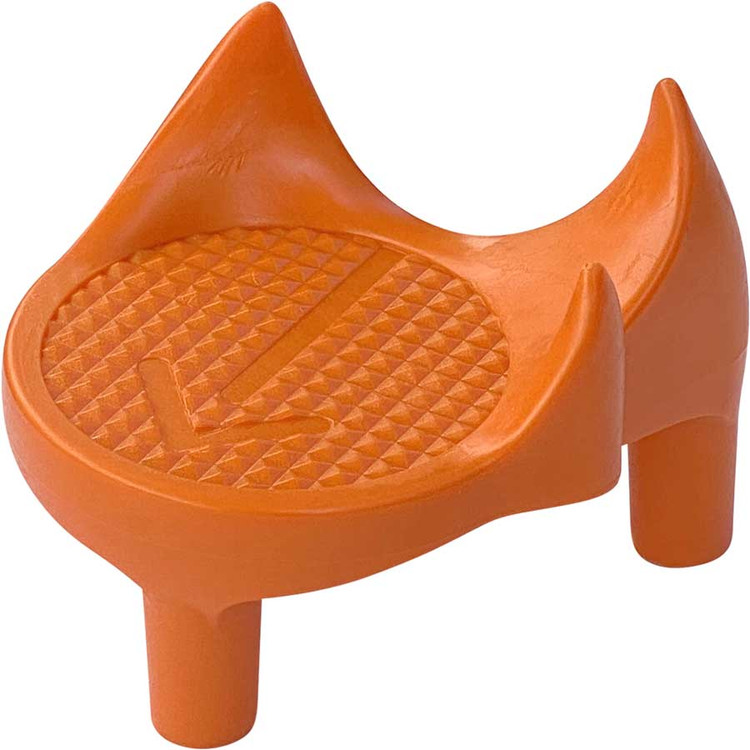 Orange Kicking Tee for Left-Footed Soccer Players