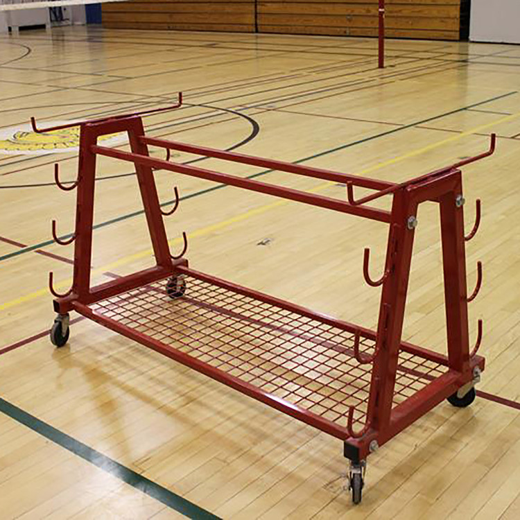 Heavy Duty Volleyball Post & Referee Stand Storage Cart