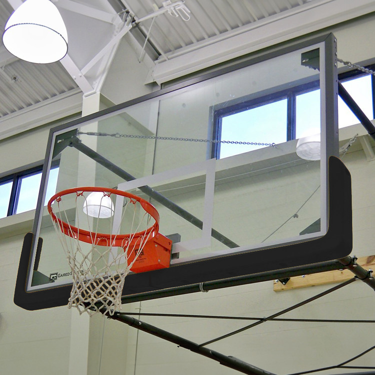Gared Backboard Padding - Black for 72" Glass Boards