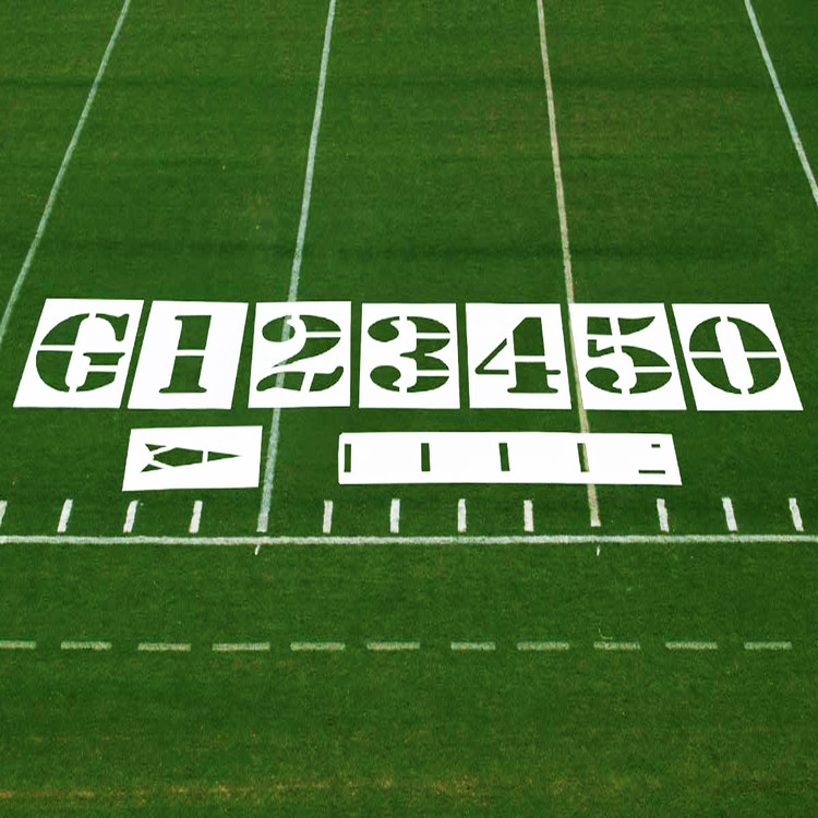 Fisher Football Pro Style Field Stencil Set - Durable & Easy