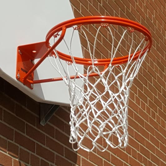 Front Mounted Double Rim Basketball Hoop System