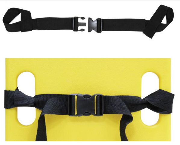 Two Piece Spine Board Strap with Plastic Clip & Loope