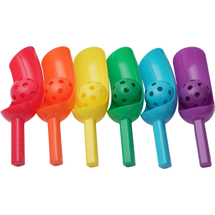 Rainbow Scoop Set of 6 - Fun for Kids & Teachers!
