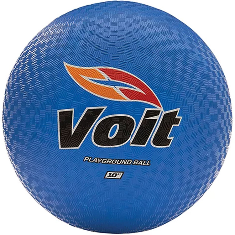 Durable 10-Inch Voit Playground Ball – Blue Rubber